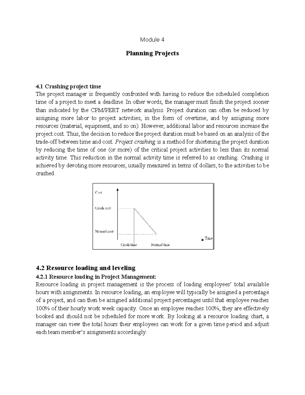 Module 4 Notes - project management chap 4 - Module 4 Planning Projects ...