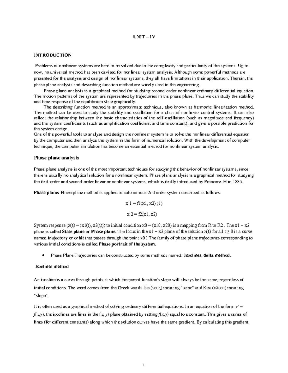 Advanced-Control-Systems Notes U4 - UNIT – IV INTRODUCTION Problems of ...