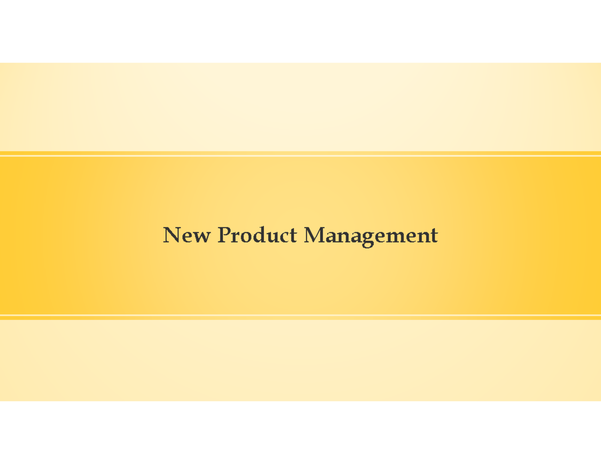 Ch 2 Innovation Strategy - New Product Management Innovation Strategy ...
