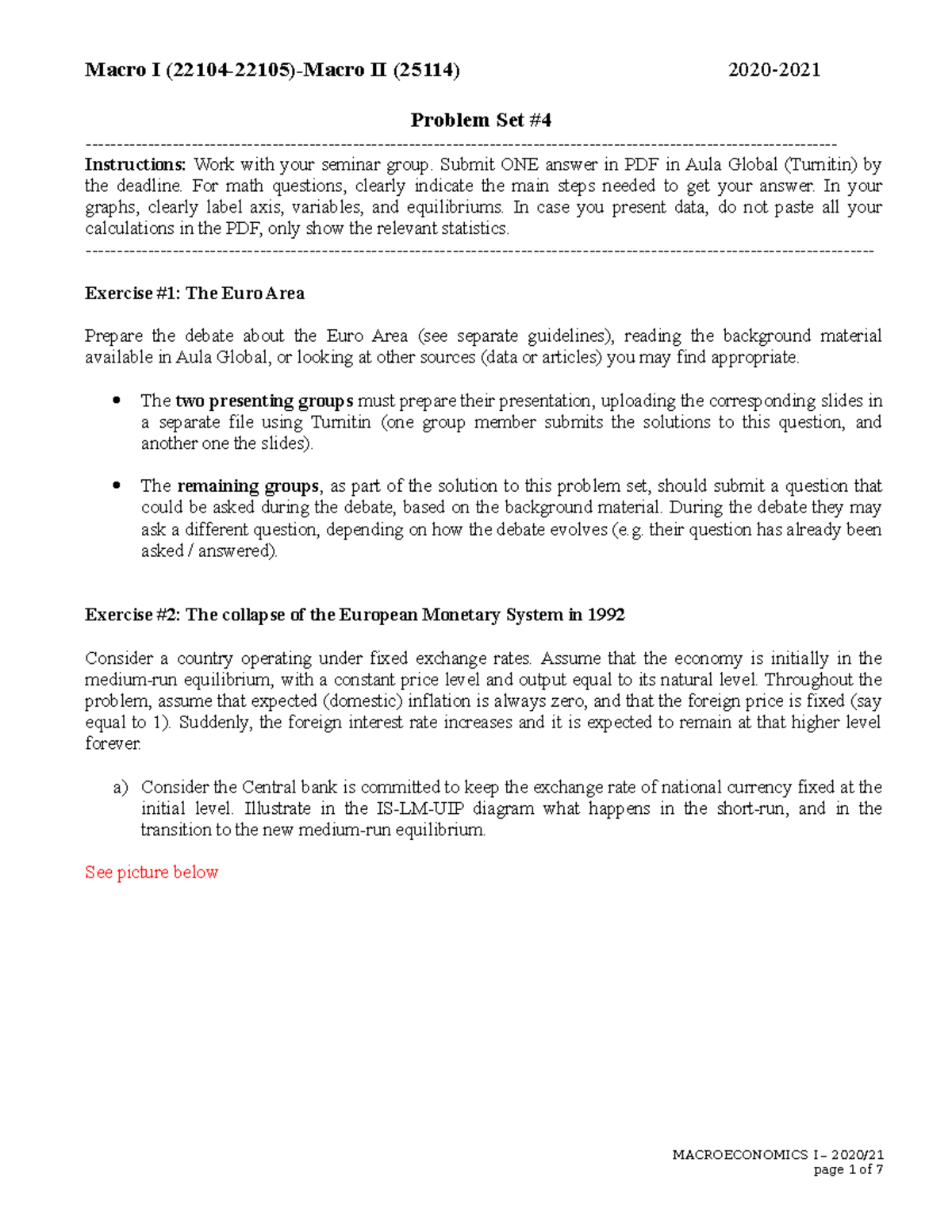 Problem Set 4 2020 Solutions - Macro I (22104-22105)-Macro II (25114 ...