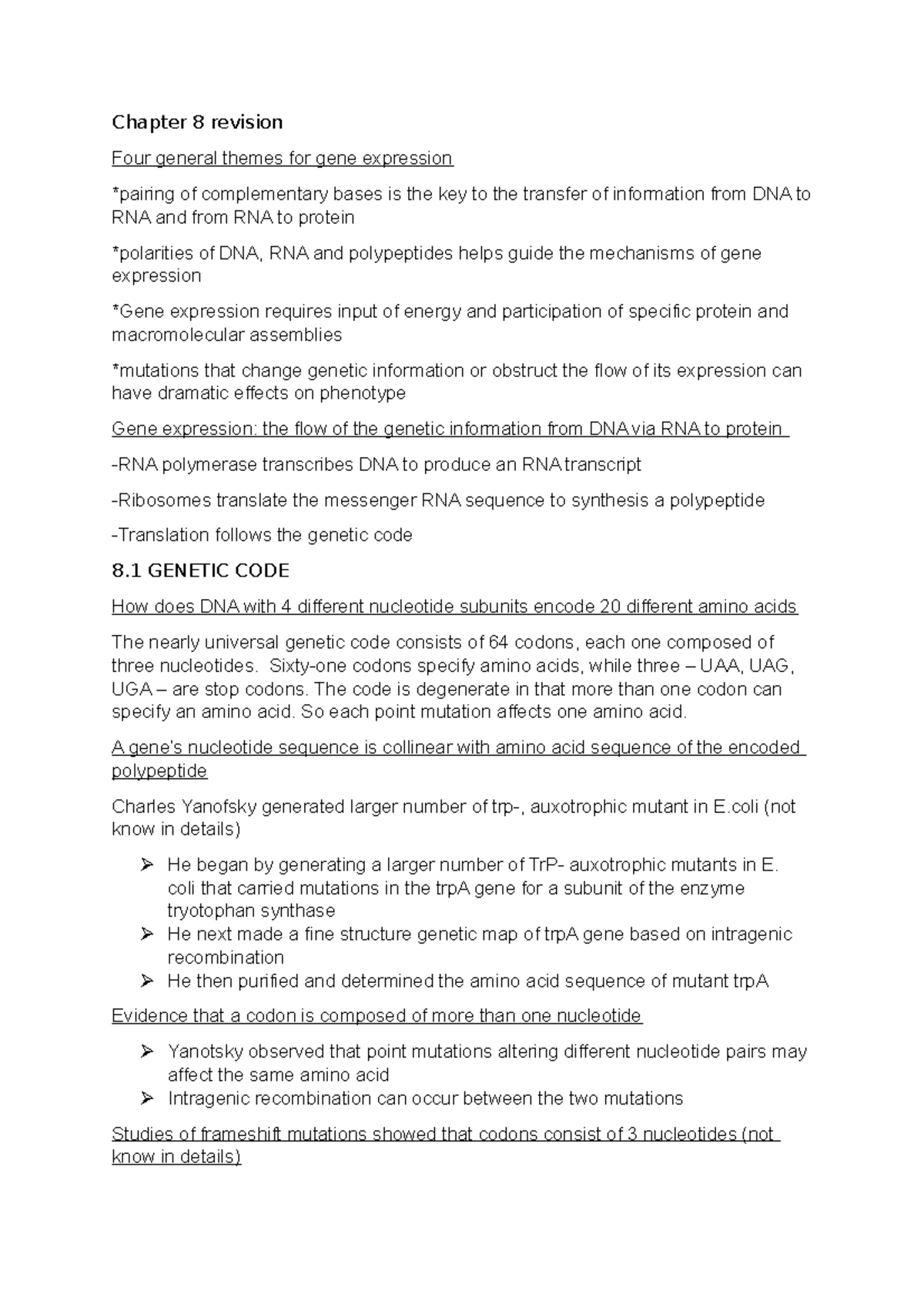 Chapter 8 revision - FORENSICS - Chapter 8 revision Four general themes ...
