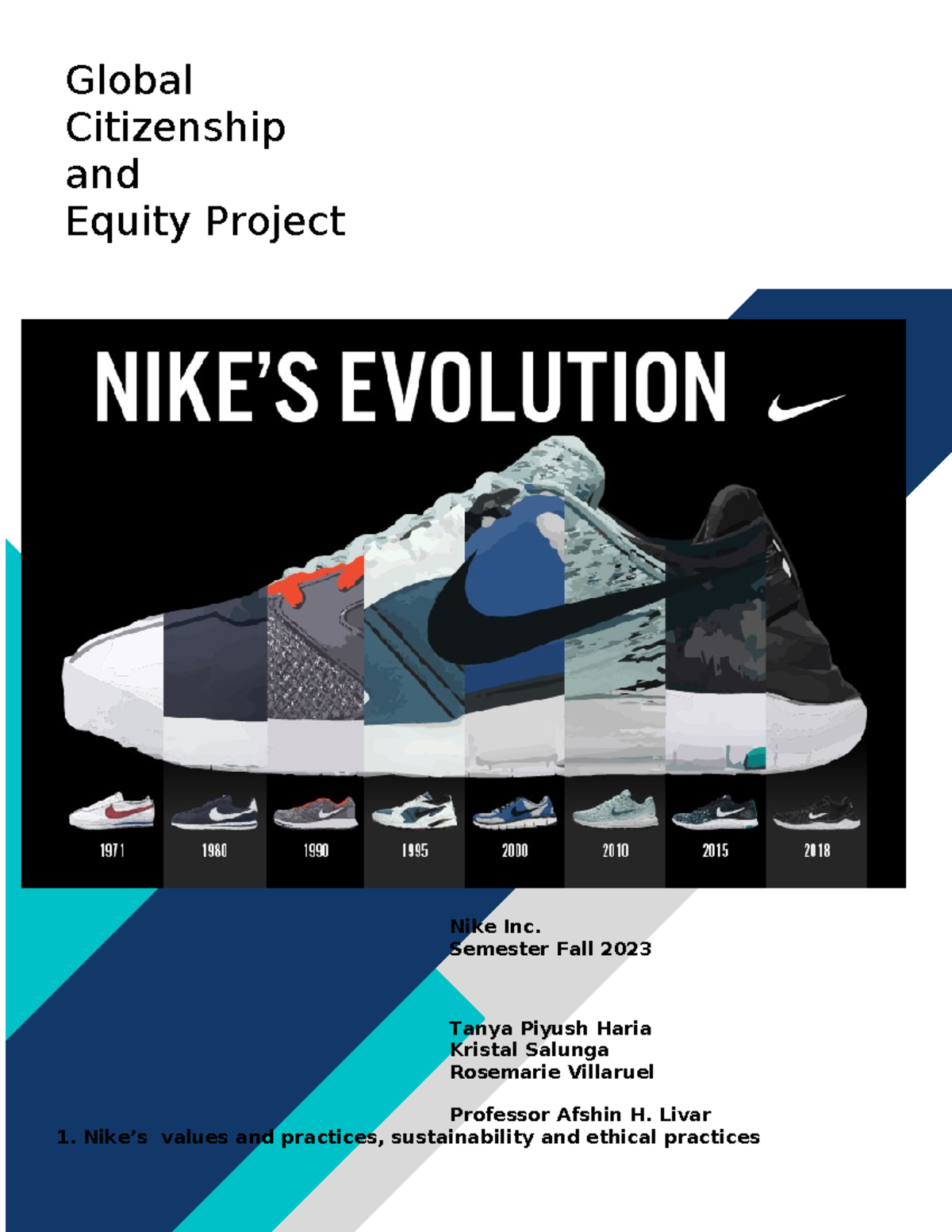 Final COPY OMGT 129 - Global Citizenship and Equity Project Nike Inc ...