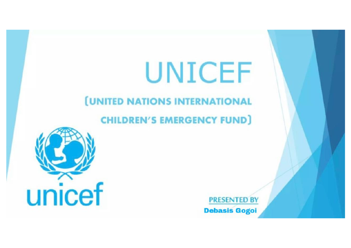 Unicef - United Nations and Government - Studocu