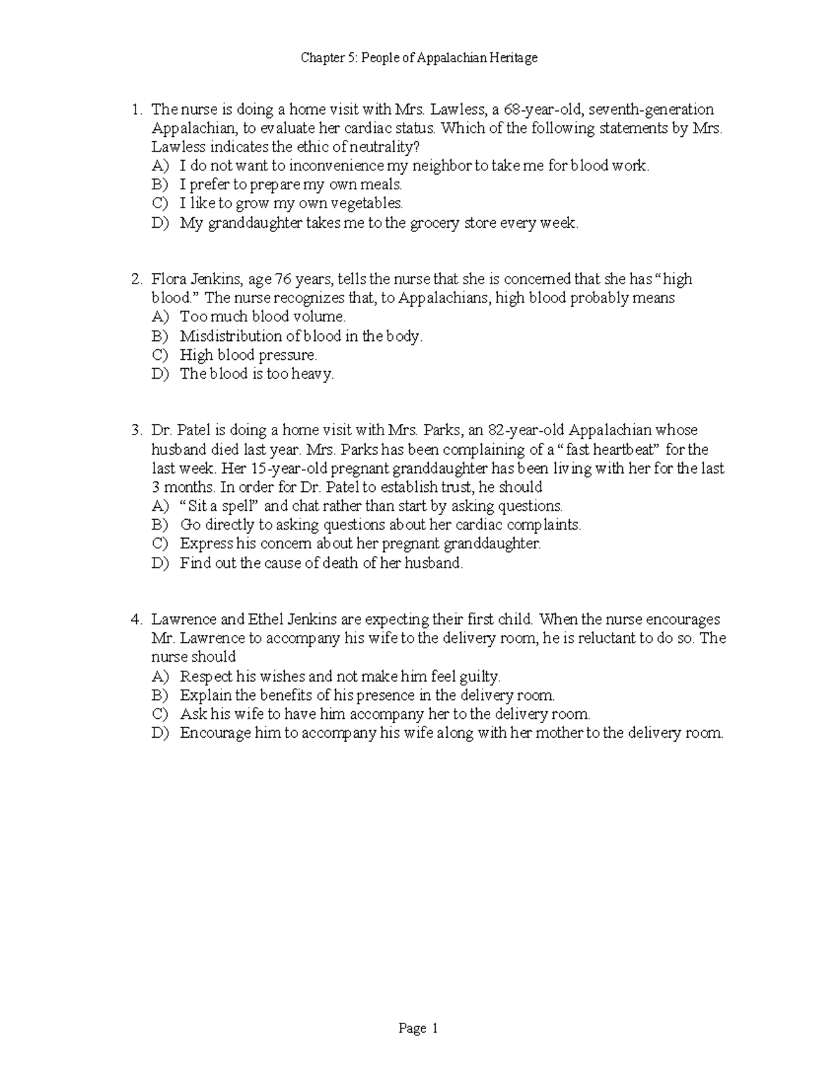 Ch05 - Test bank - 1130 - LSU - Studocu