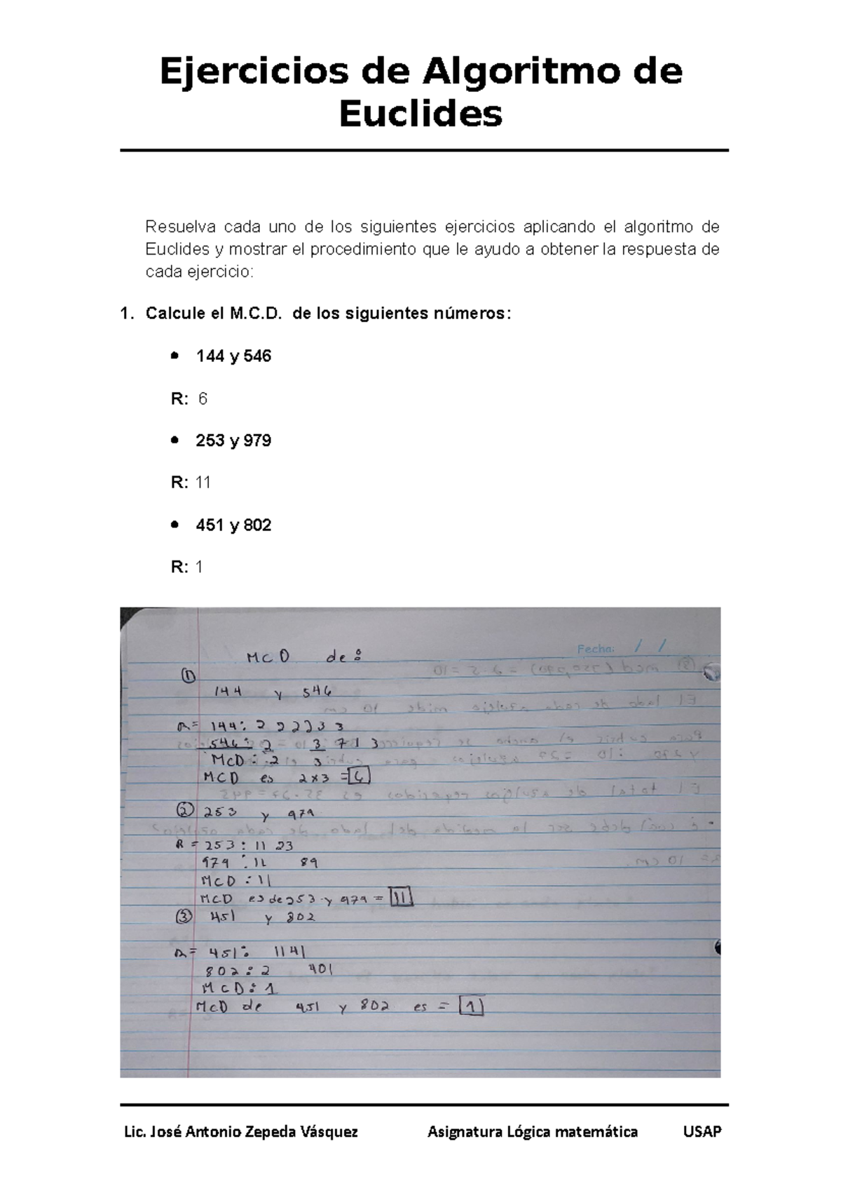 Valdiviezo Angel Actividad 3 - Ejercicios de Algoritmo de Euclides ...