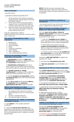 4.2 One Person Corporation - 1. What is the advantage of One Person ...