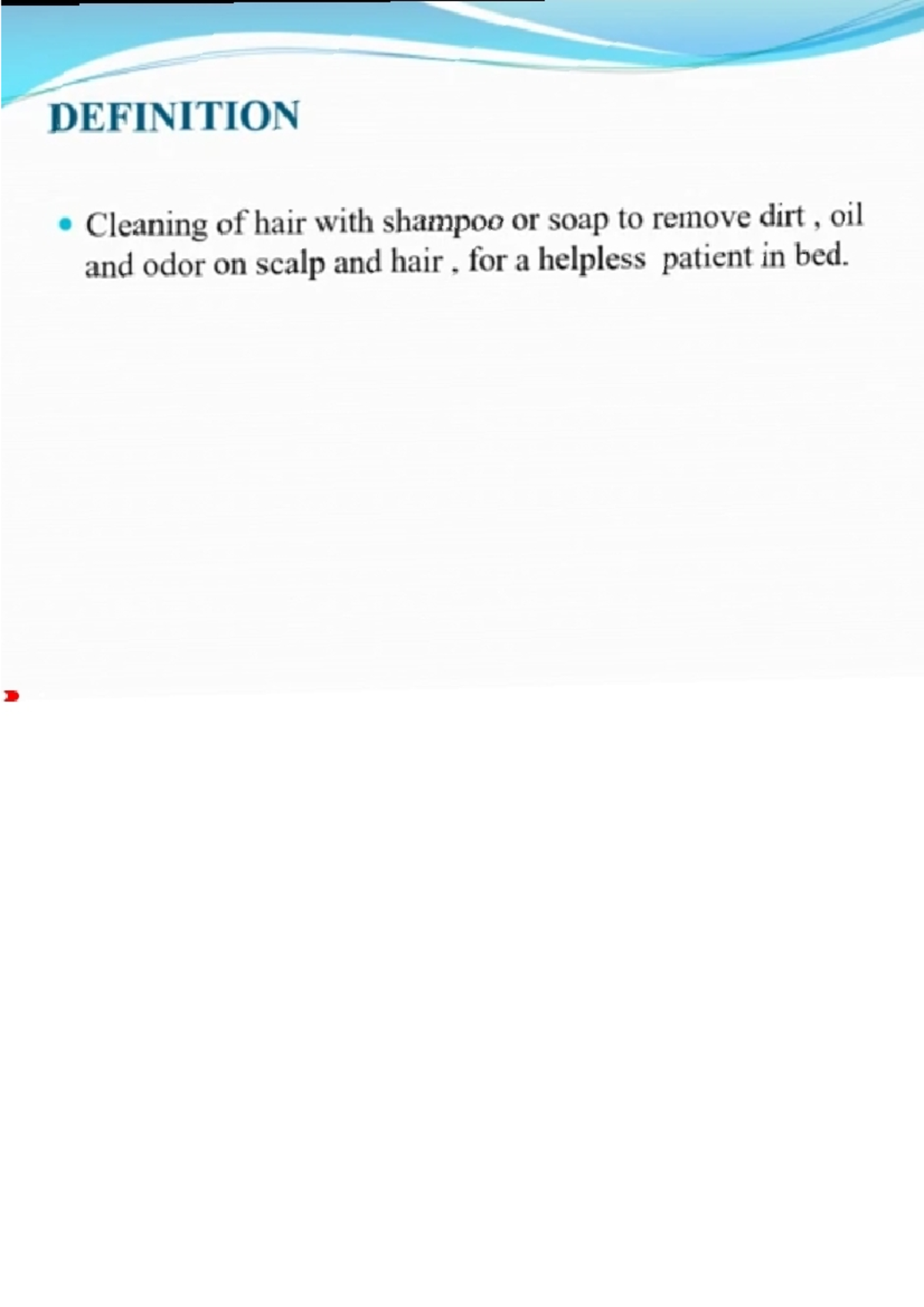 In details about hair care procedure - DEFINITION Cleaning of hair with ...