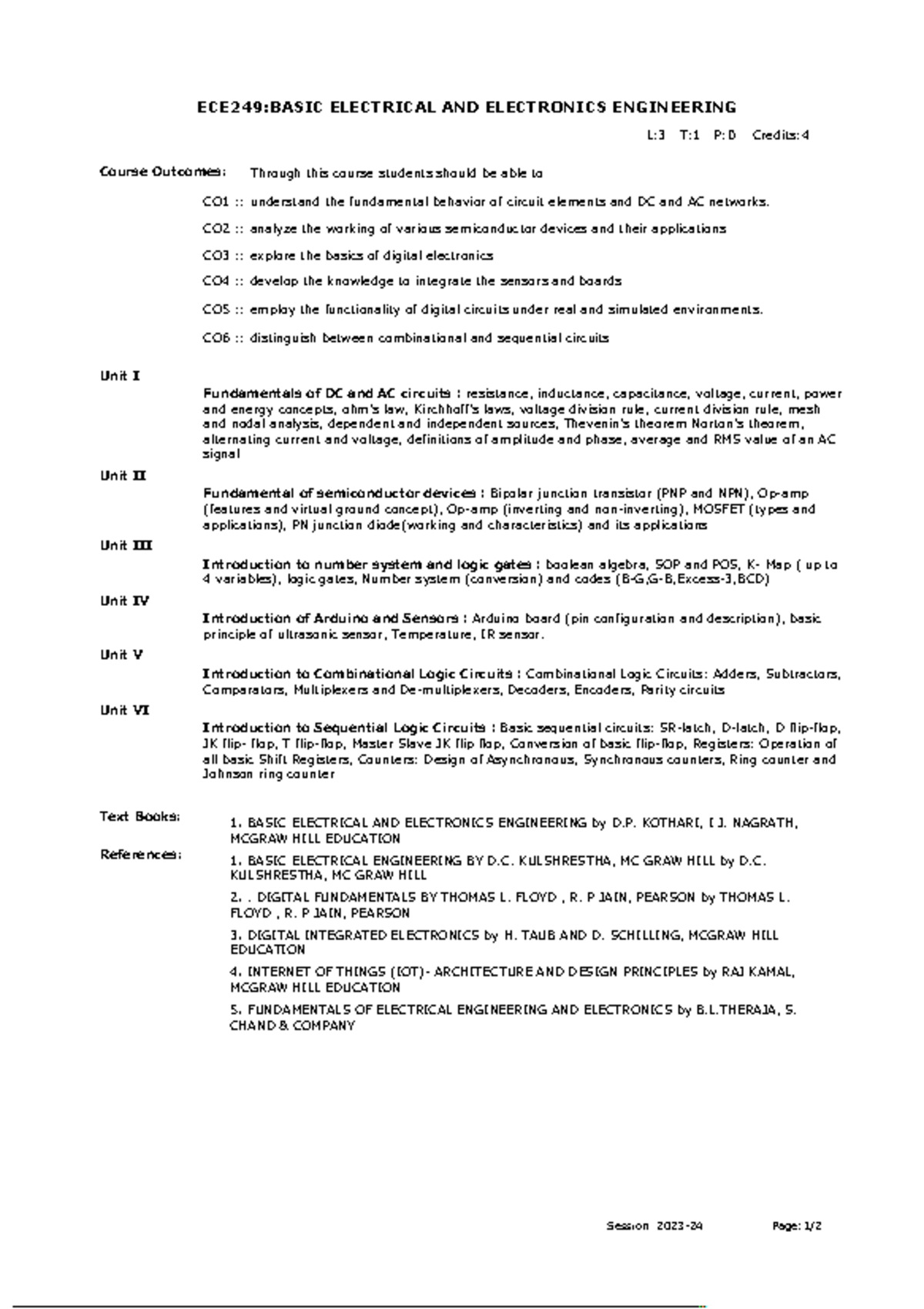 Basic ECE249 Syllabus - contact me on arunwork157@gmail.com - ECE249 ...