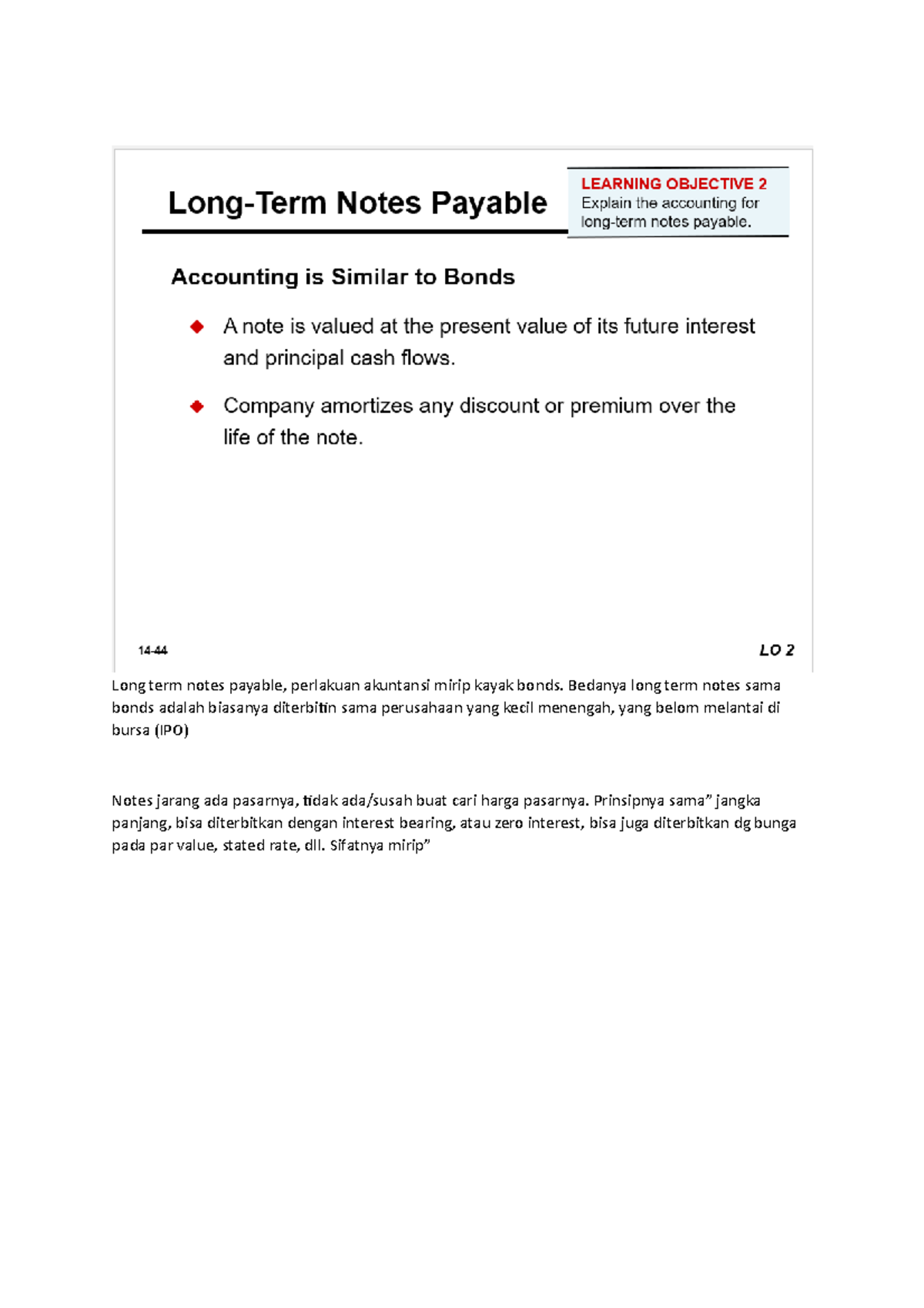 CH 14 - semoga membantu - Long term notes payable, perlakuan akuntansi ...