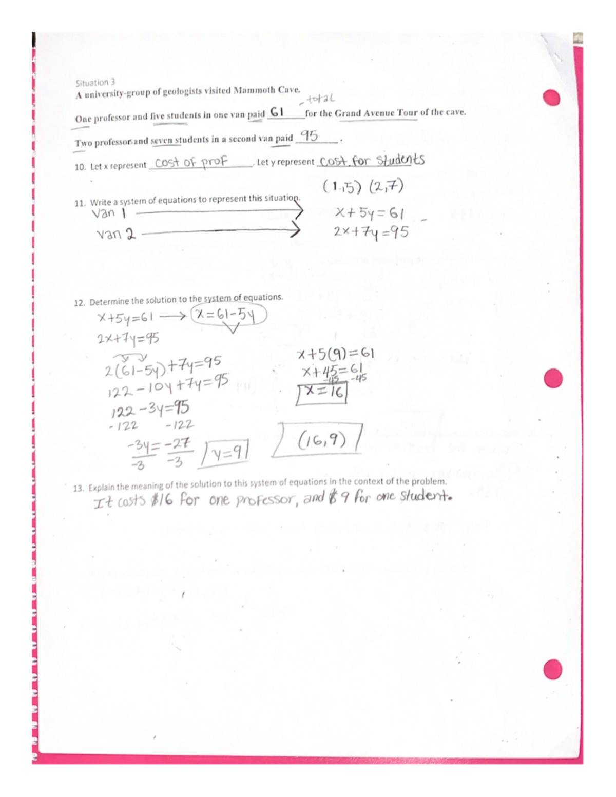 Situation 6 - Algebra Practice Assignment - MATH 1310 - Studocu
