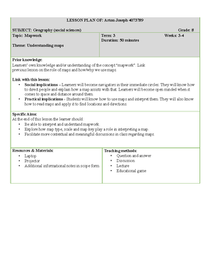 Lesson Plan Analysing Cartoon Grade 11 English - TEACHING PRACTICE ...