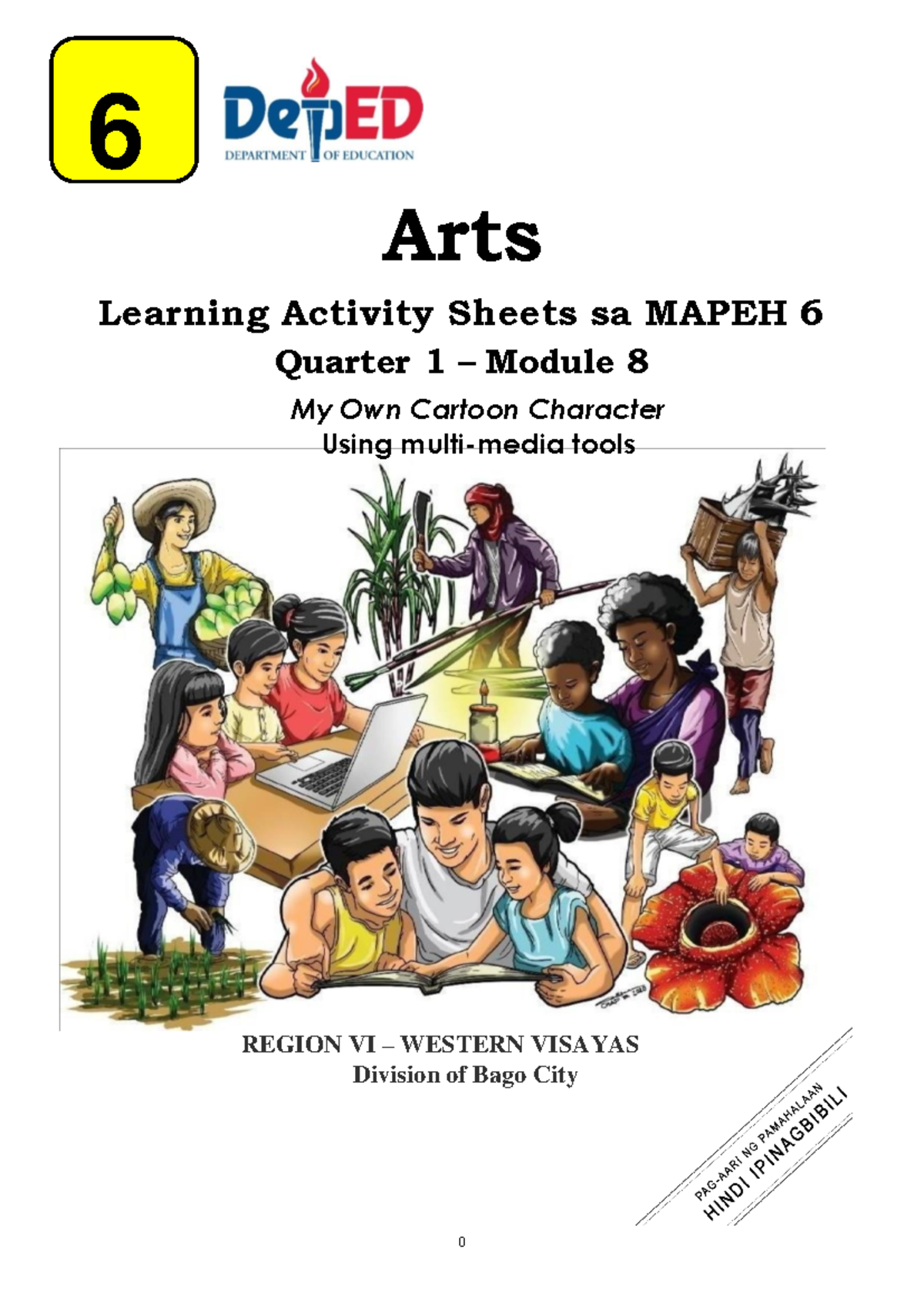 ARTS 6 Module Q1 W8 Final.1 Enlarged - 6 Arts Learning Activity Sheets ...