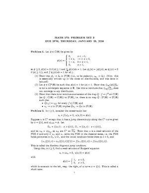 Seminar assignments - Problem set 5 - MATH 173: PROBLEM SET 5 DUE 10AM ...