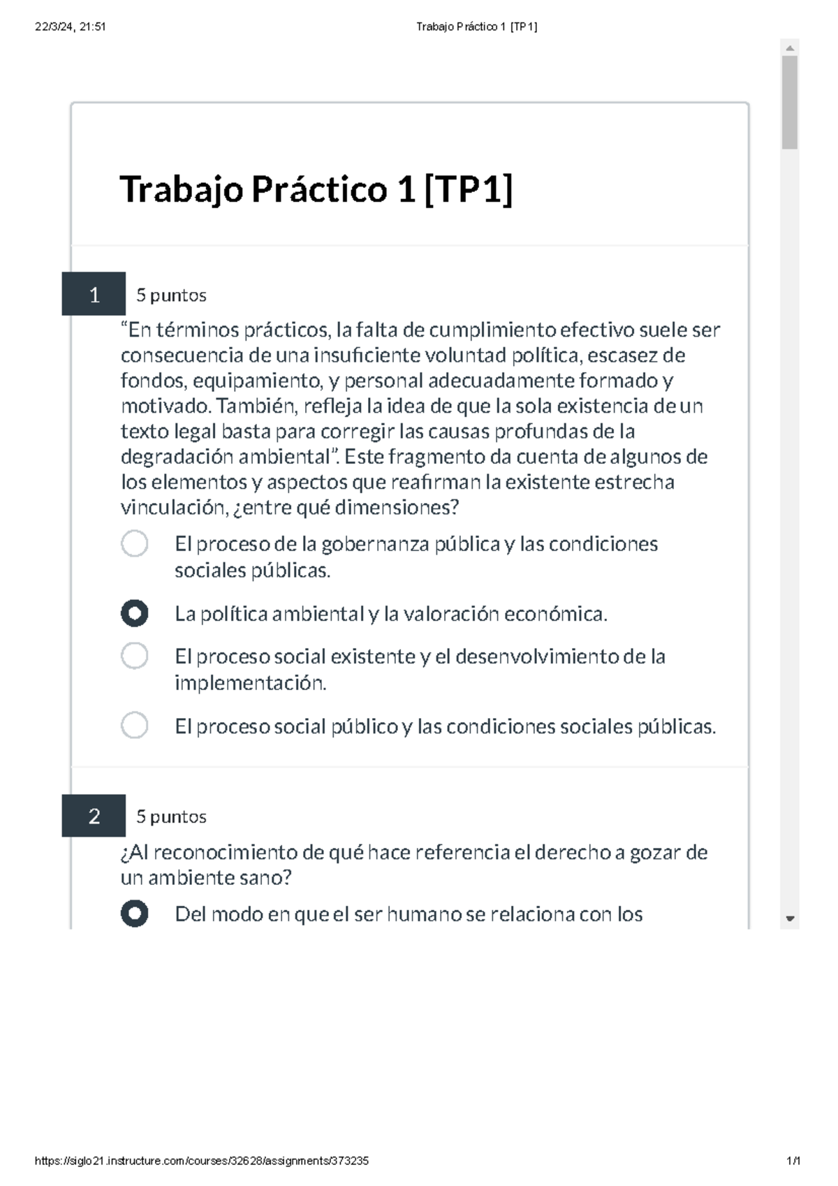 Trabajo Práctico 1 [TP1] 75% 2024 - 22/3/24, 21:51 Trabajo Práctico 1 ...