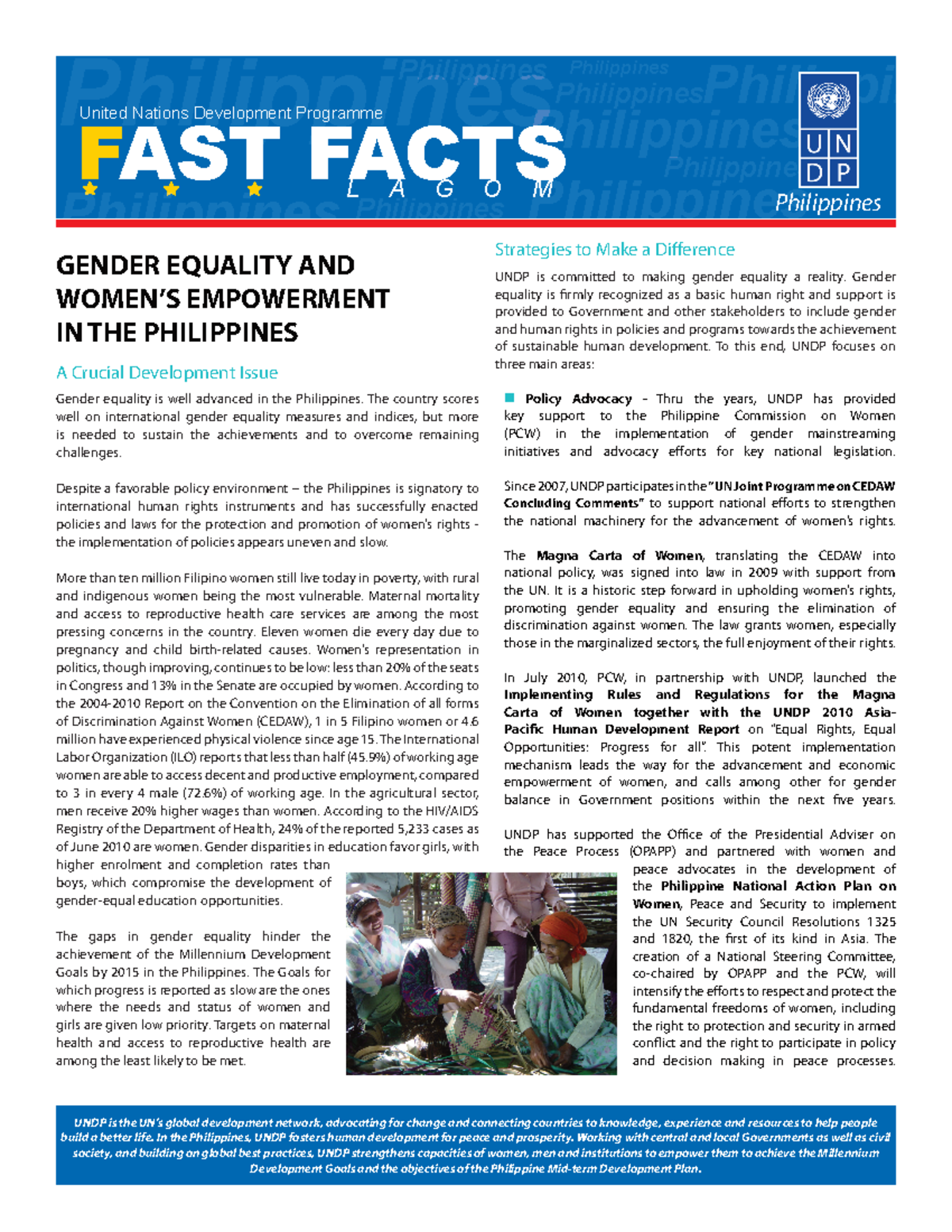 Fast Facts - Gender Equality and Women Empowerment in the Philippines ...