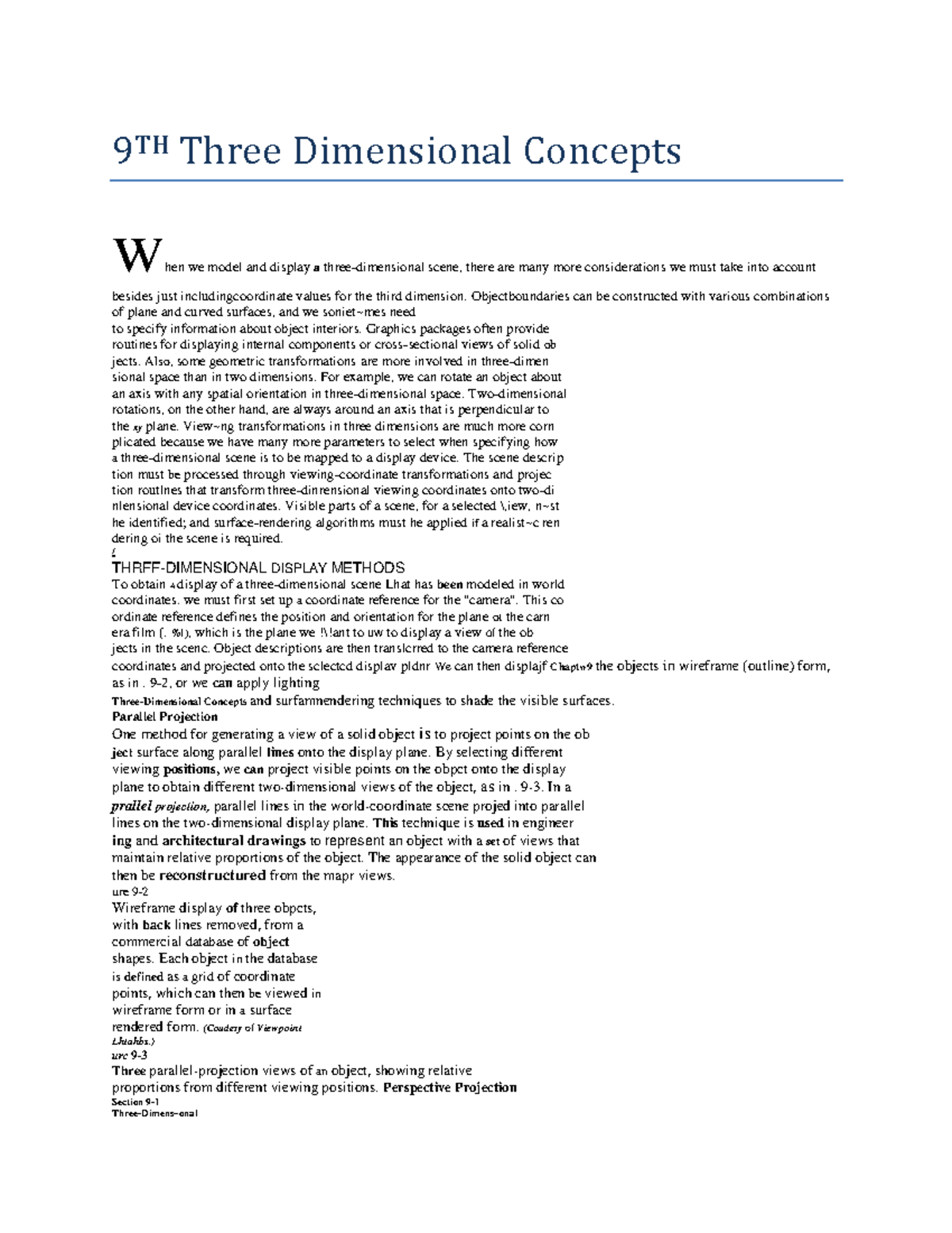 9TH Three Dimensional Concepts - 9 TH Three Dimensional Concepts when ...