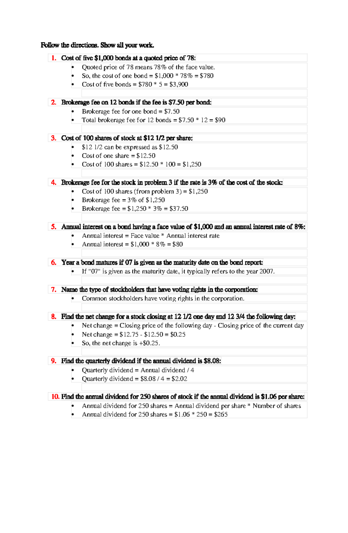 Quiz 32 anskey - Practice test for MATH 101 - Follow the directions ...