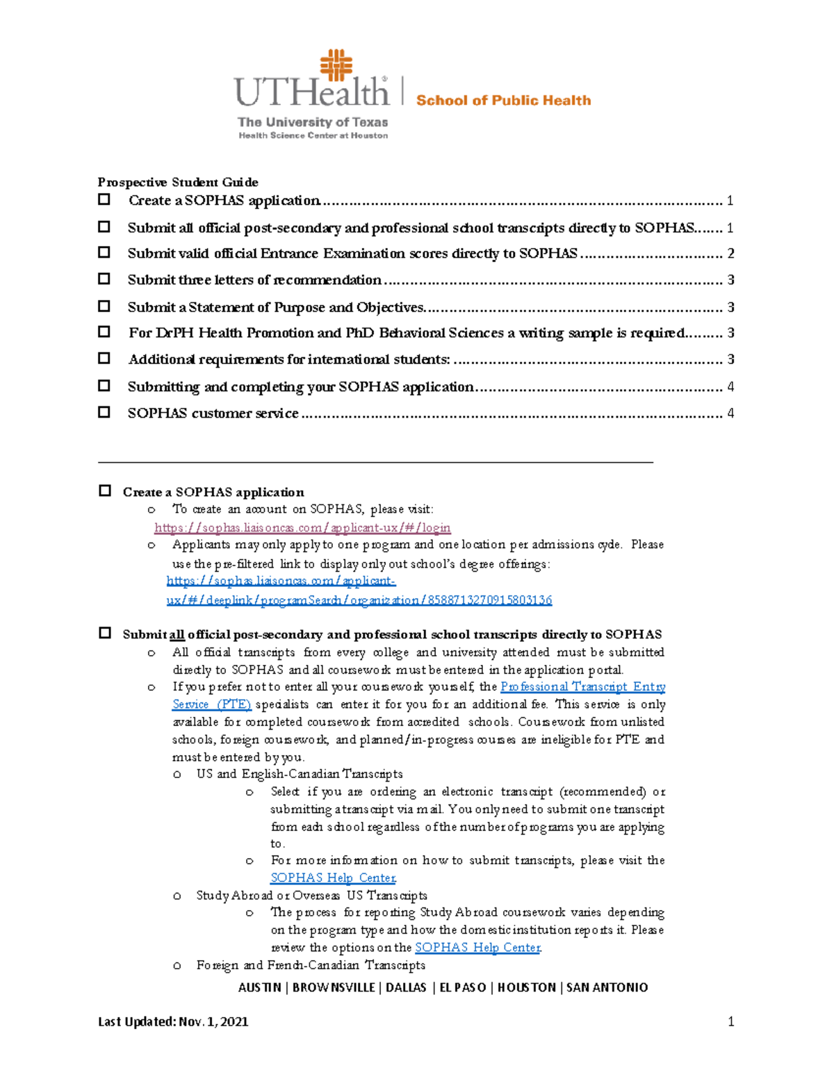 AY21-22 Prospective Student Sophas Guide - AUSTIN | BROWNSVILLE ...