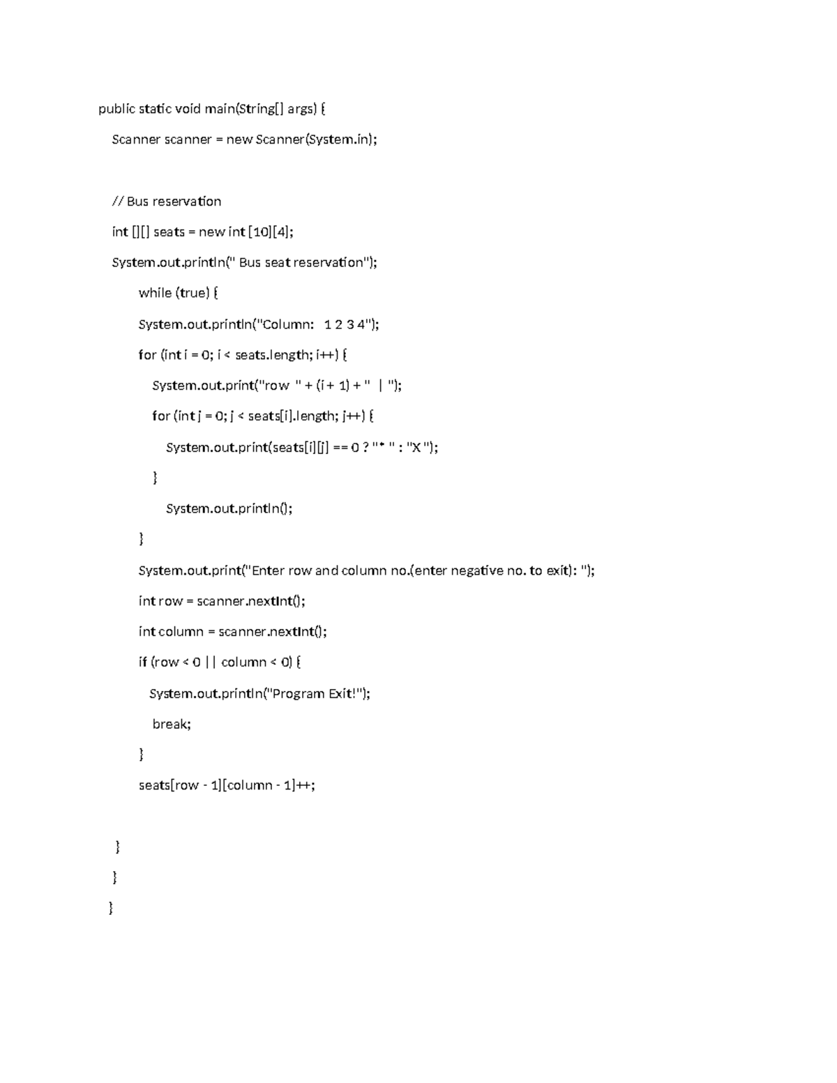 10 Laboratory Exercise 1 - ARG - public static void main(String[] args ...