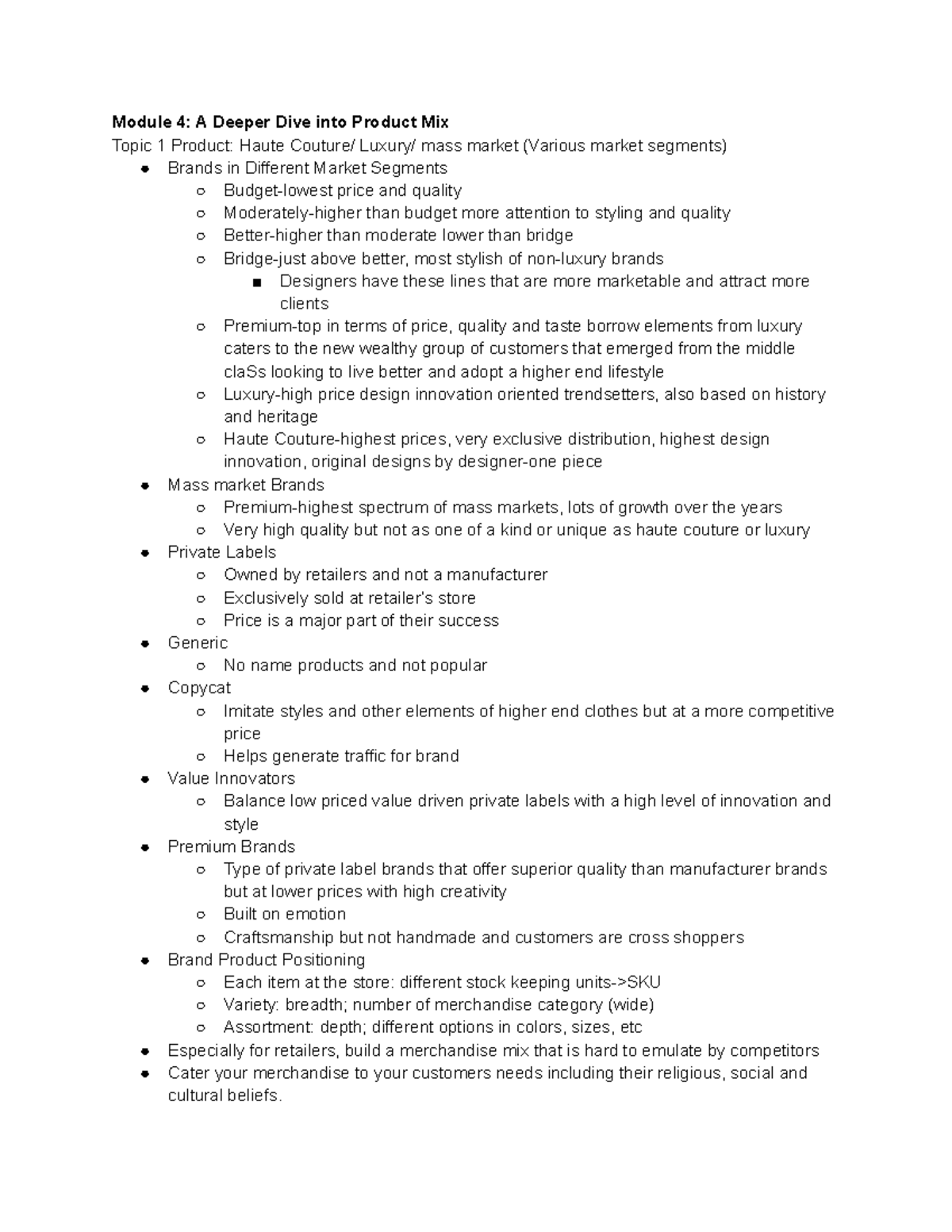 Module 4 Branding - Module 4: A Deeper Dive into Product Mix Topic 1 ...