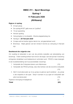 HMSC 312-2 - MBWK218 - Studocu