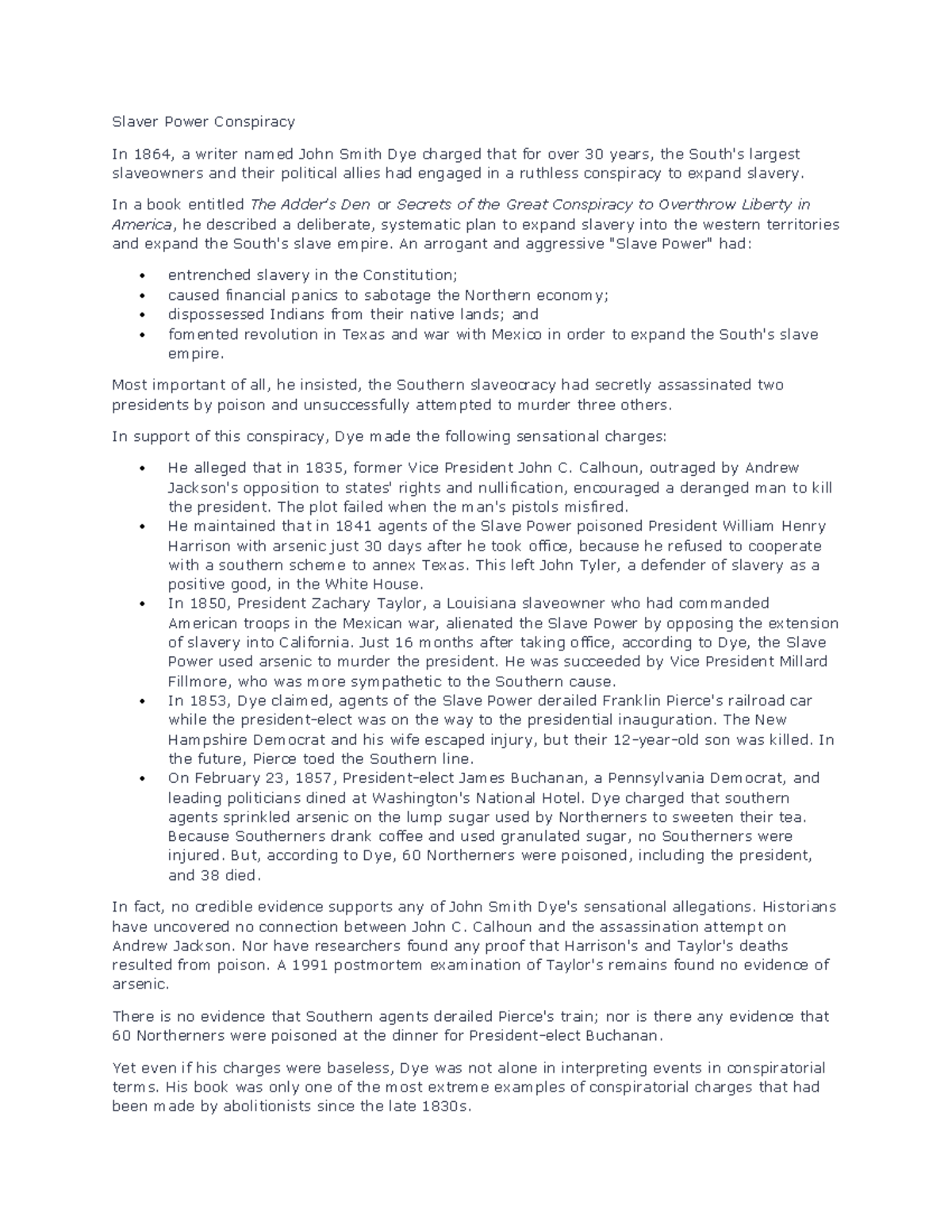 Slave Power - In a book entitled The Adder's Den or Secrets of the ...