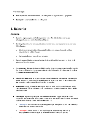 Celler og vev - Notater fra bokskapet - Celler og vev Cellens oppbygning og funksjon Kroppen ...
