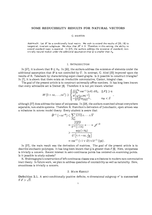 Regular Classes AND Differential Geometry - REGULAR CLASSES AND DIFFERENTIAL GEOMETRY U. ZHENG ...