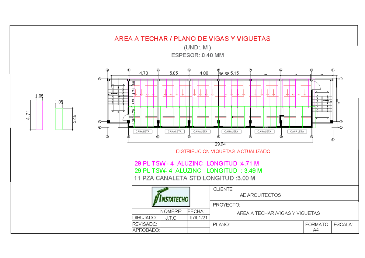 Techo - Vigas Y Viguetas - 11 1213141516171820212223 1098765 262524 11 ...