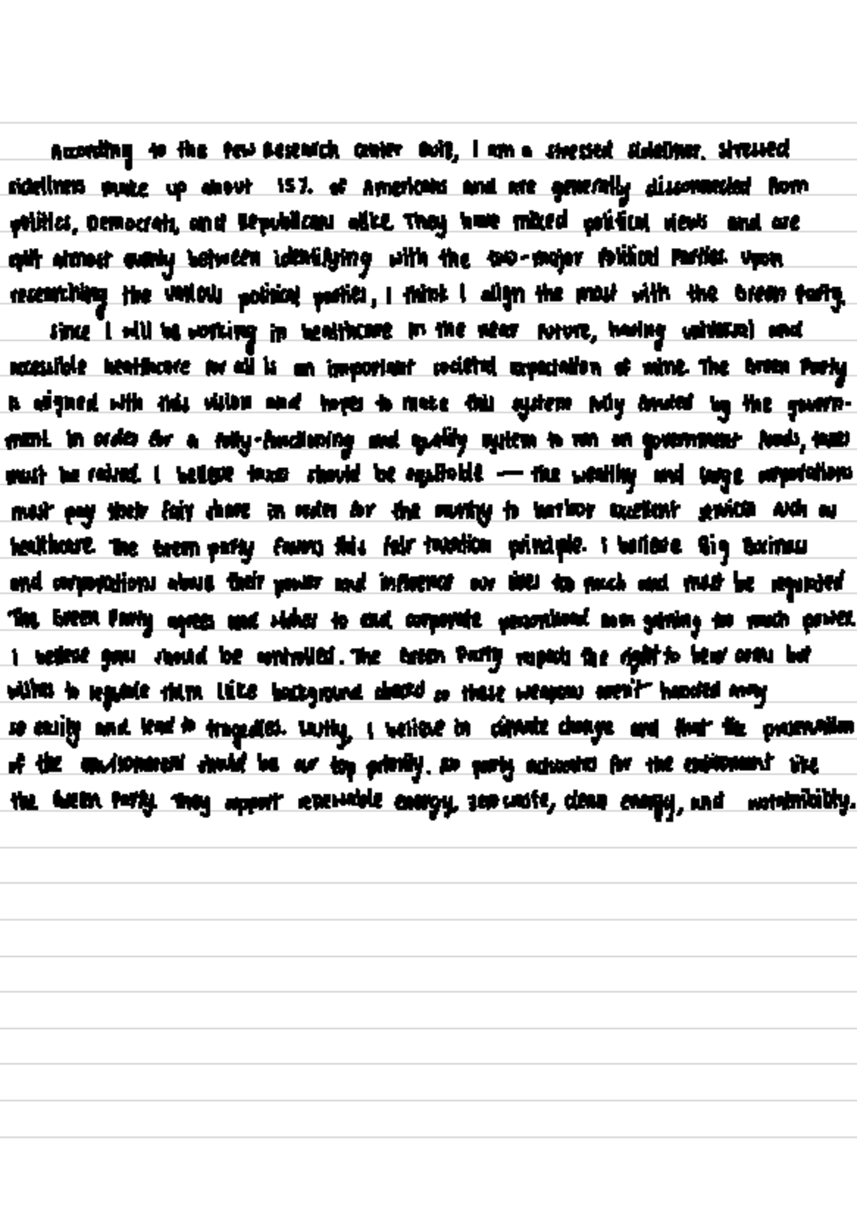 USA Political Party Activity Matrix - According to the pew Research ...