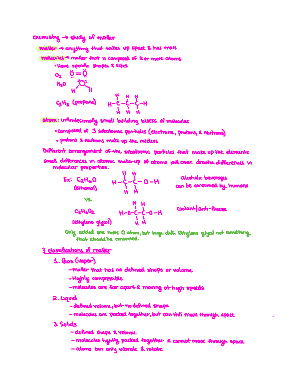 Intro to Chem - Basic chemistry terms and descriptions - CHEM101 - Studocu