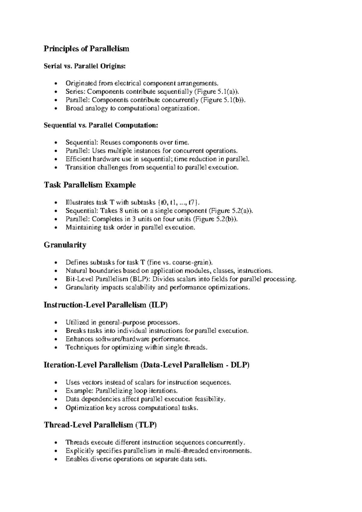 Unit 5 Fpga Unit 5 Principles Of Parallelism Serial Vs Parallel Origins Originated From