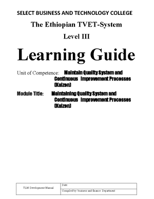 Lead small teams - lecture - Hardware and Network Servicing (level III ...