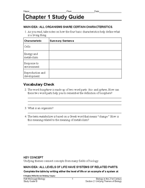 U1 Ch 2.1-2 Study Guide - Very good - Chapter 2 Study Guide KEY CONCEPT ...
