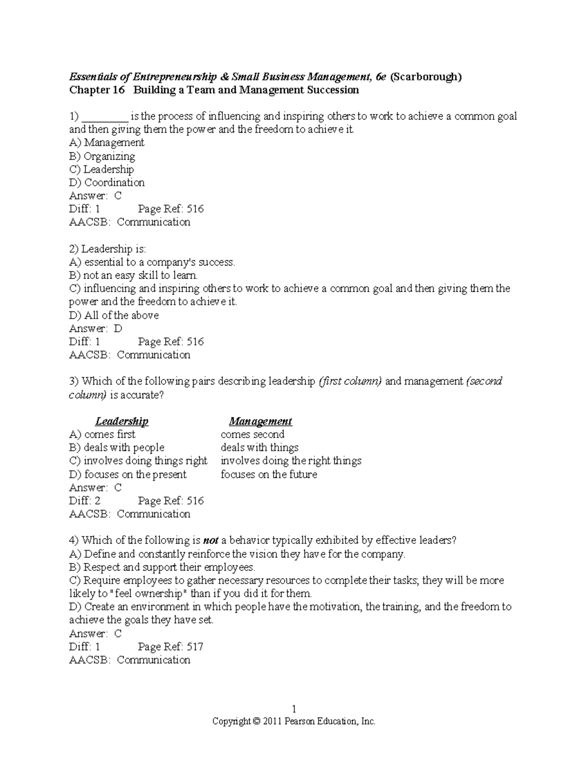 Scarb eesbm 6e tb 16 - word document - Essentials of Entrepreneurship ...