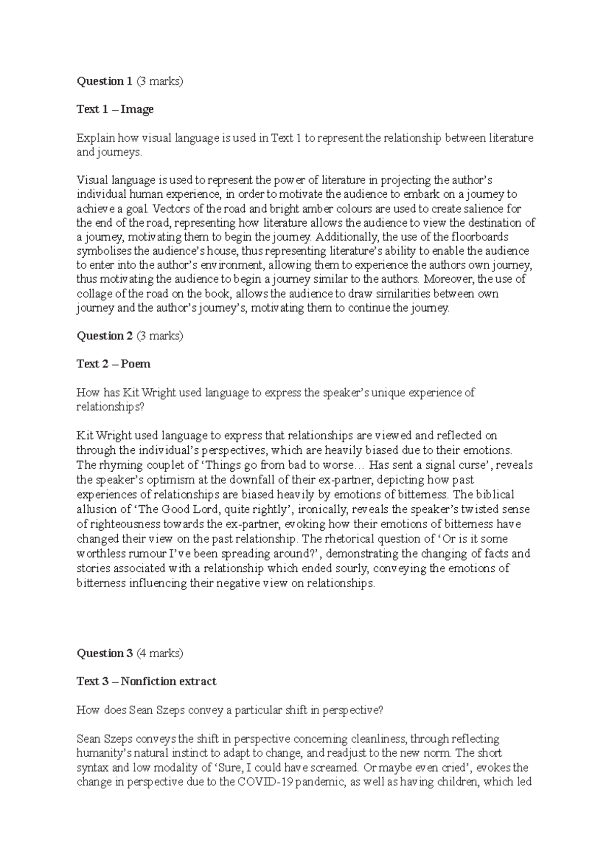 Aidan Lau Paper 1 Question 1-5 - Short Answer - Question 1 (3 marks ...
