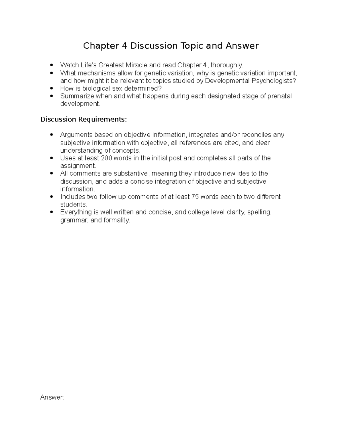 Chapter 4 Discussion copy copy - Chapter 4 Discussion Topic and Answer ...