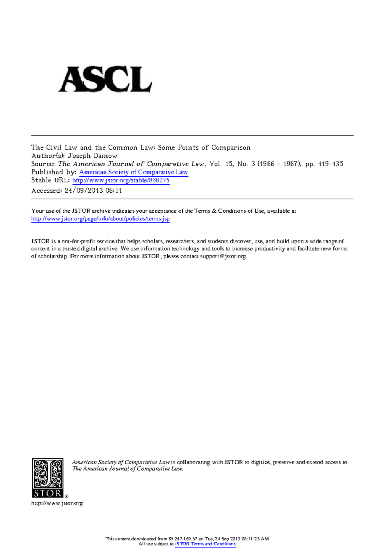 Comparison of civil law and common law - The Civil Law and the Common ...