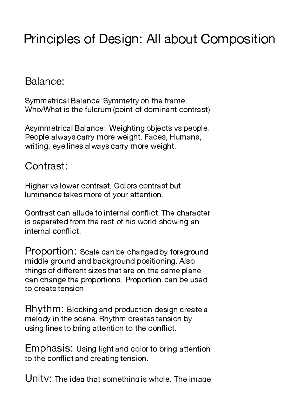 Principles of Design All about Composition - Balance: Symmetrical ...