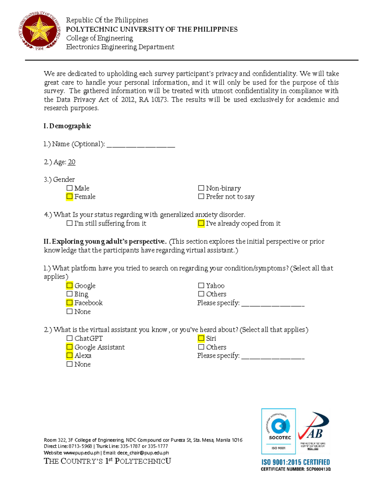 Response Improved surveyedit 2 - Room 322, 3F College of Engineering ...