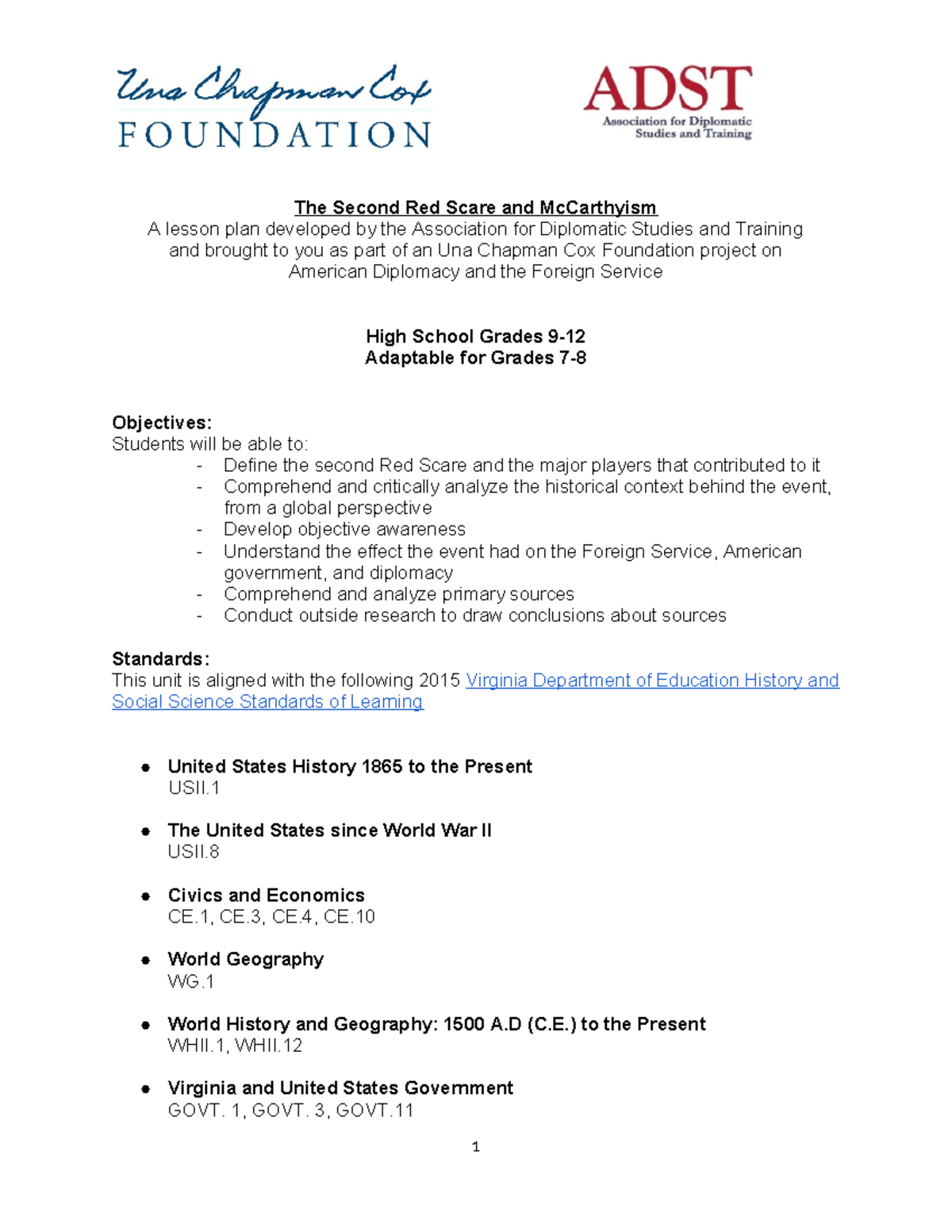 The.Second.Red.Scare.and.Mc Carthyism - The Second Red Scare and ...