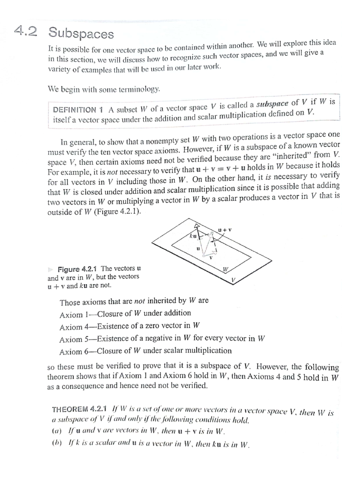 Chapter 4, 4.2 - Subspaces - MAT2611 - Studocu