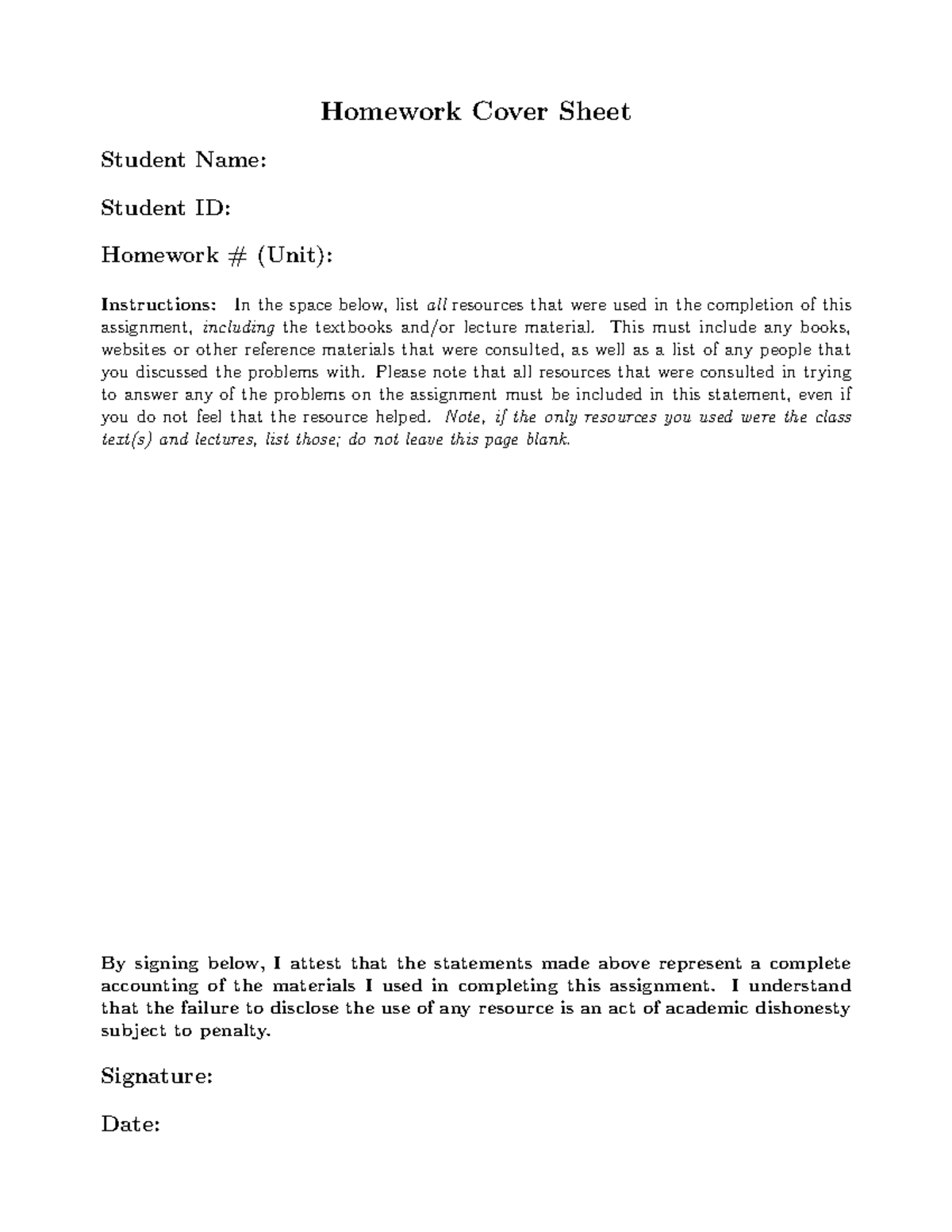 AMS210 HW Cover Sheet - homework - Homework Cover Sheet Student Name ...