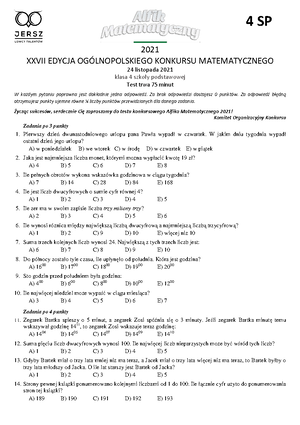Matematyka z plusem 4 zbiór zadań - Studocu