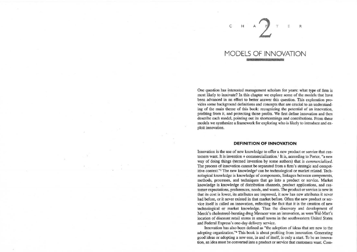 M01 Afuah - Innovation Management. strategies, implementation, and ...