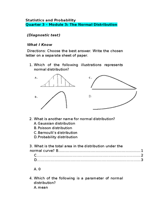 Statistics Probability Quarter 3 Module 5: Finding the Mean and ...