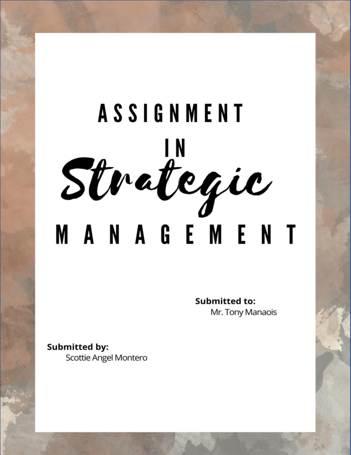 Montero, Scottie Angel Strategic Management - ASSIGNMENT IN STRATEGIC ...