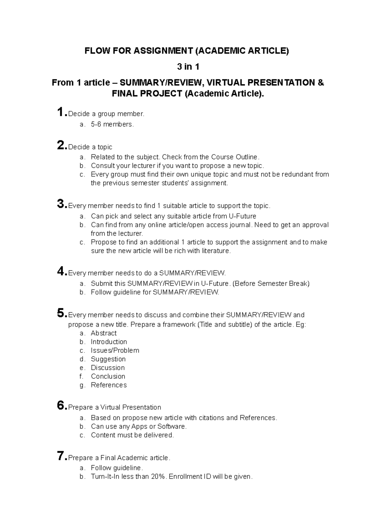 2021 FLOW FOR Assignment ( Academic Article) - FLOW FOR ASSIGNMENT ...