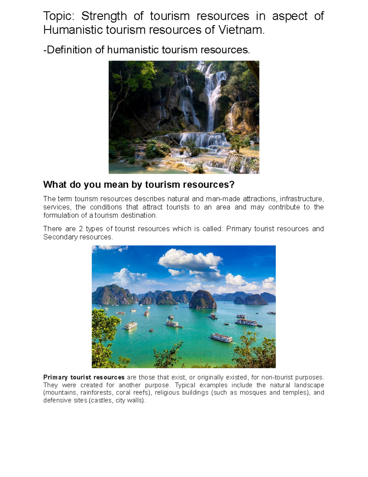 Definition of humanistic tourism resources - Humanistic tourism resources of Vietnam ...