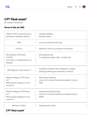 CPT Case Studies Final Exam Review - Anesthesia Codes Mary Thomas, 29 y ...
